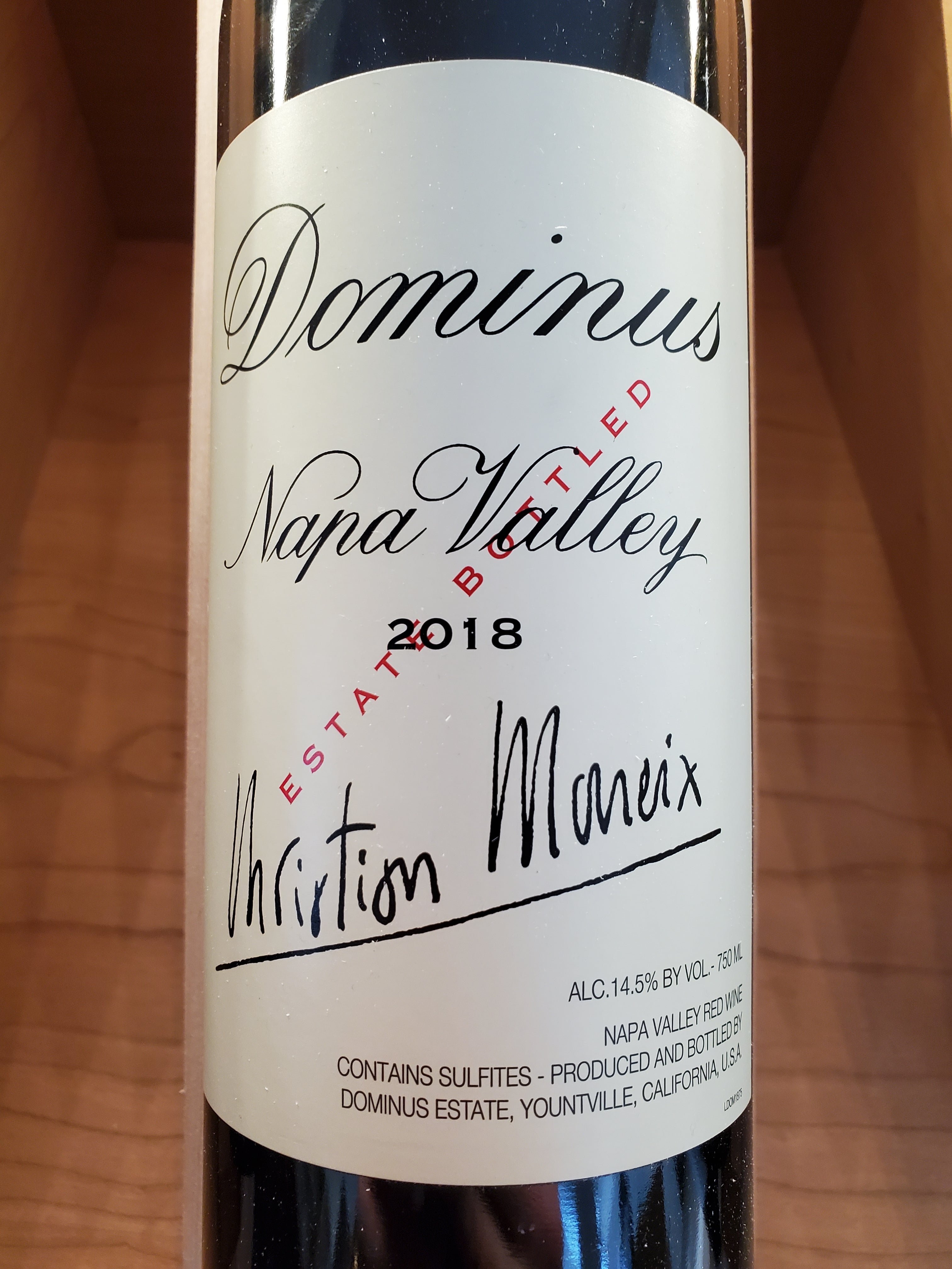 2018 Dominus Estate – Clayton Winehouse