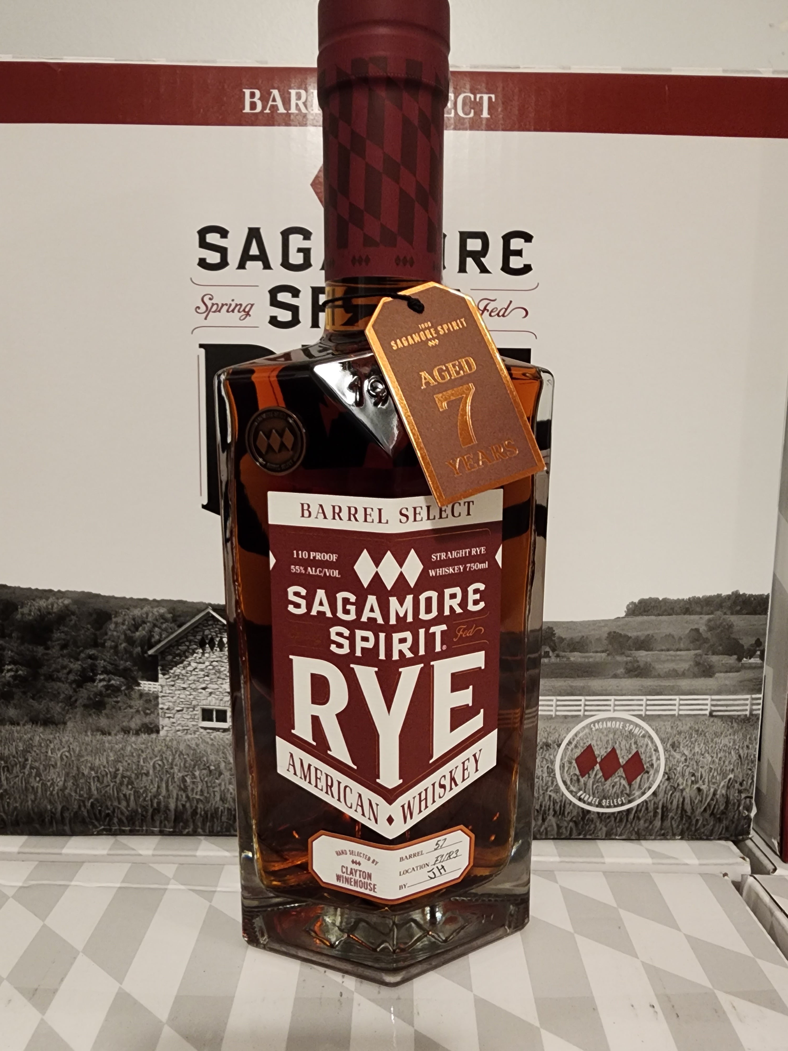 CWH Sagamore 8.3yr Rye Barrel Select – Clayton Winehouse